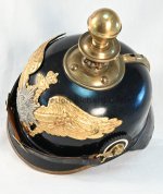 M1895 NCO (unteroffizier) spiked helmet from the "Garde-Fußartillerie ...